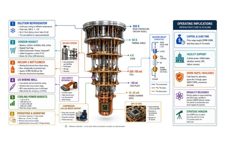 Quantum Cryogenic Infrastructure and Helium-3 Guide